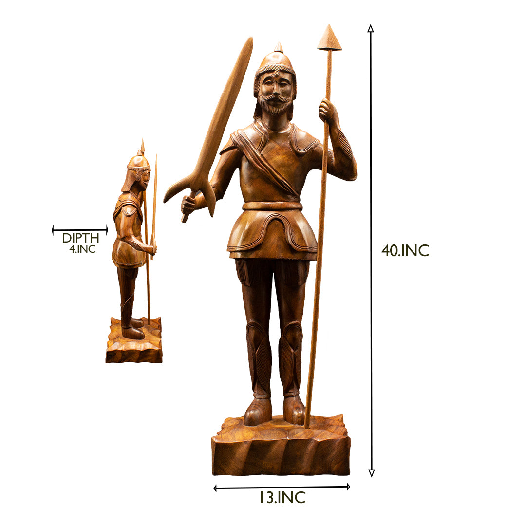 Handcrafted Wooden Arm Man – Wood Max Studio